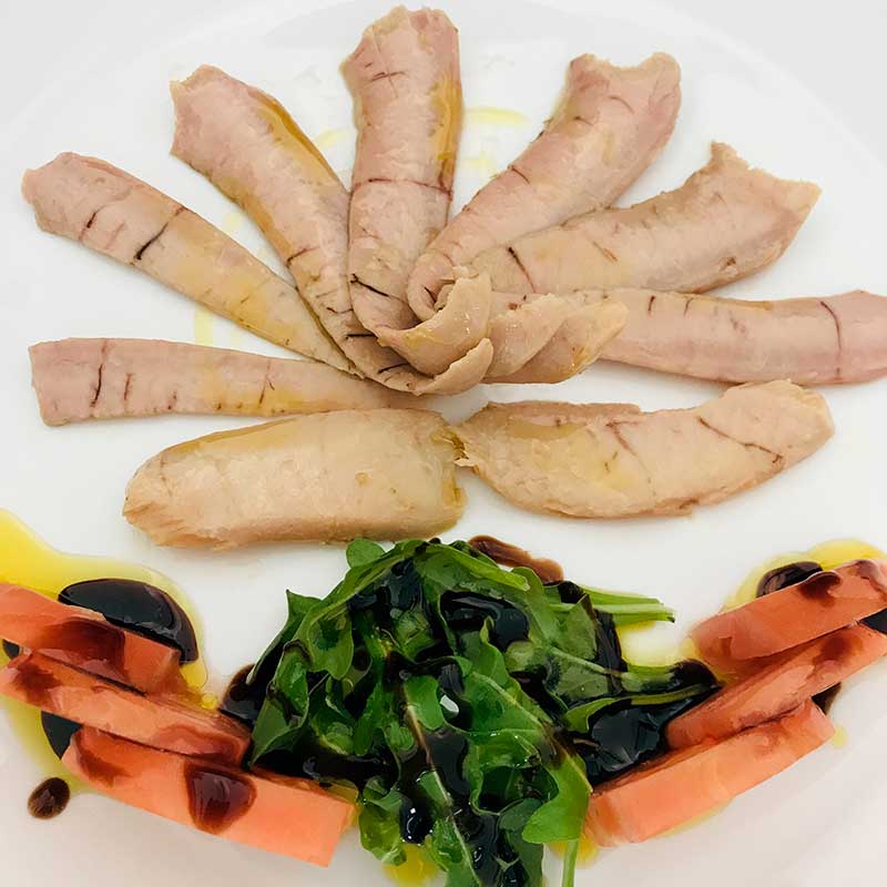 Yellowfin Tuna Belly -Ventresca- In Olive Oil by La Brujula – LA JAMOTECA